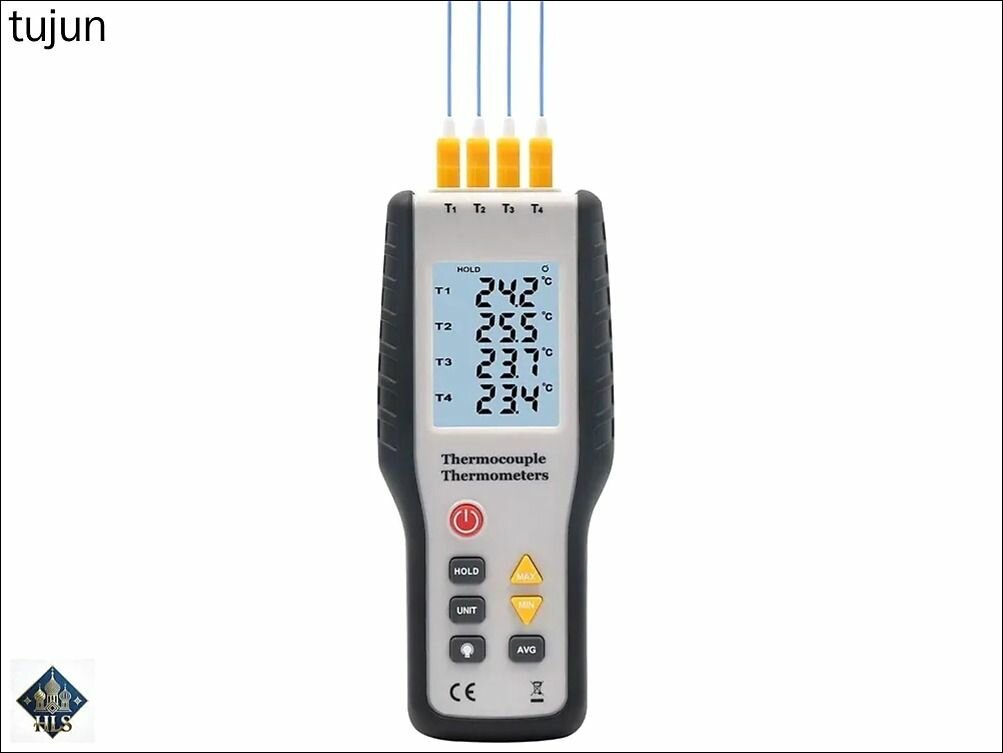 4-х канальный цифровой термометр HT-9815. Измеритель термопары