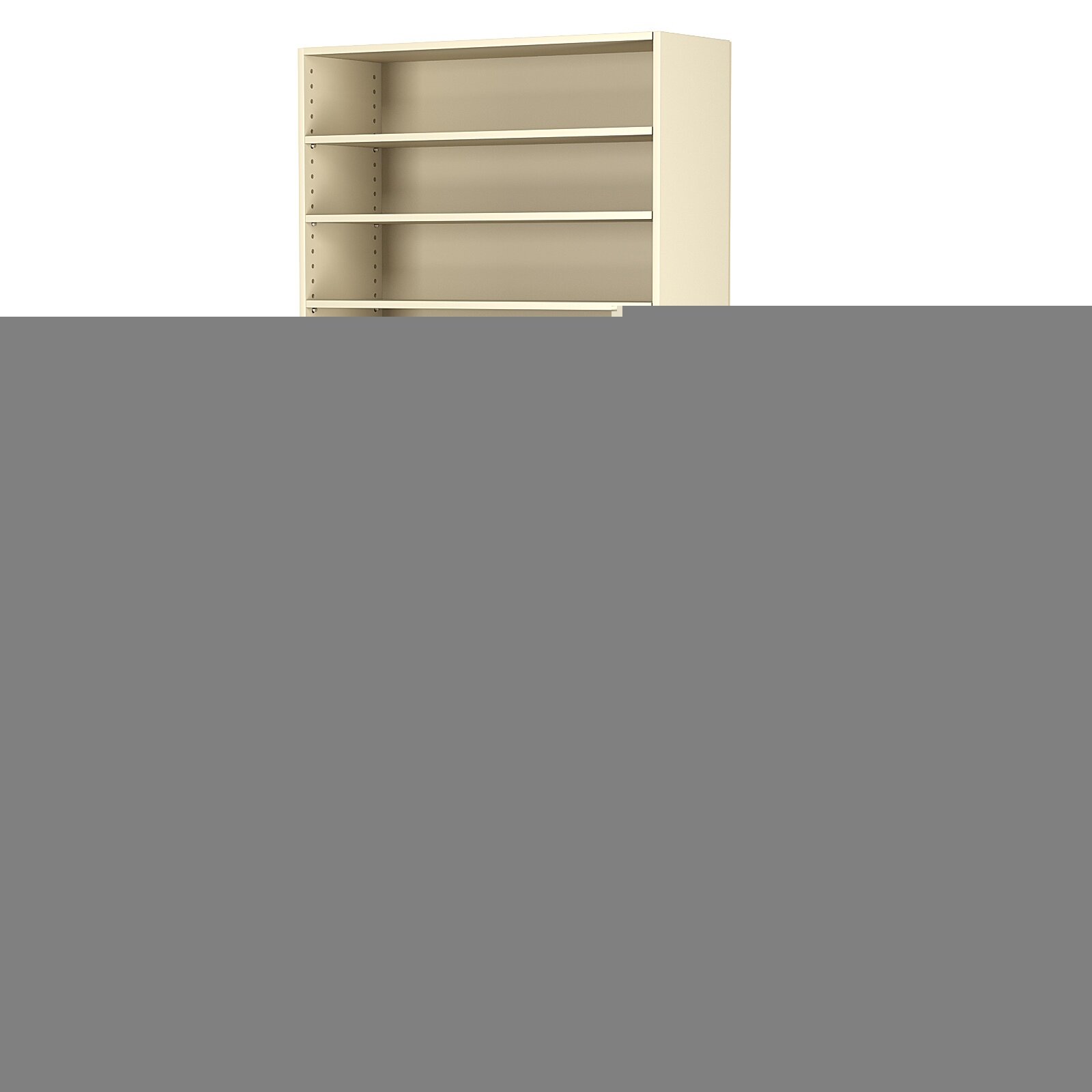 Стеллаж из ДСП с 8-ю полками 300x900 мм серии LEVEL-8 №12 (З/C - ДВП), Крем Вайс. Производитель товара - компания ТОБ.