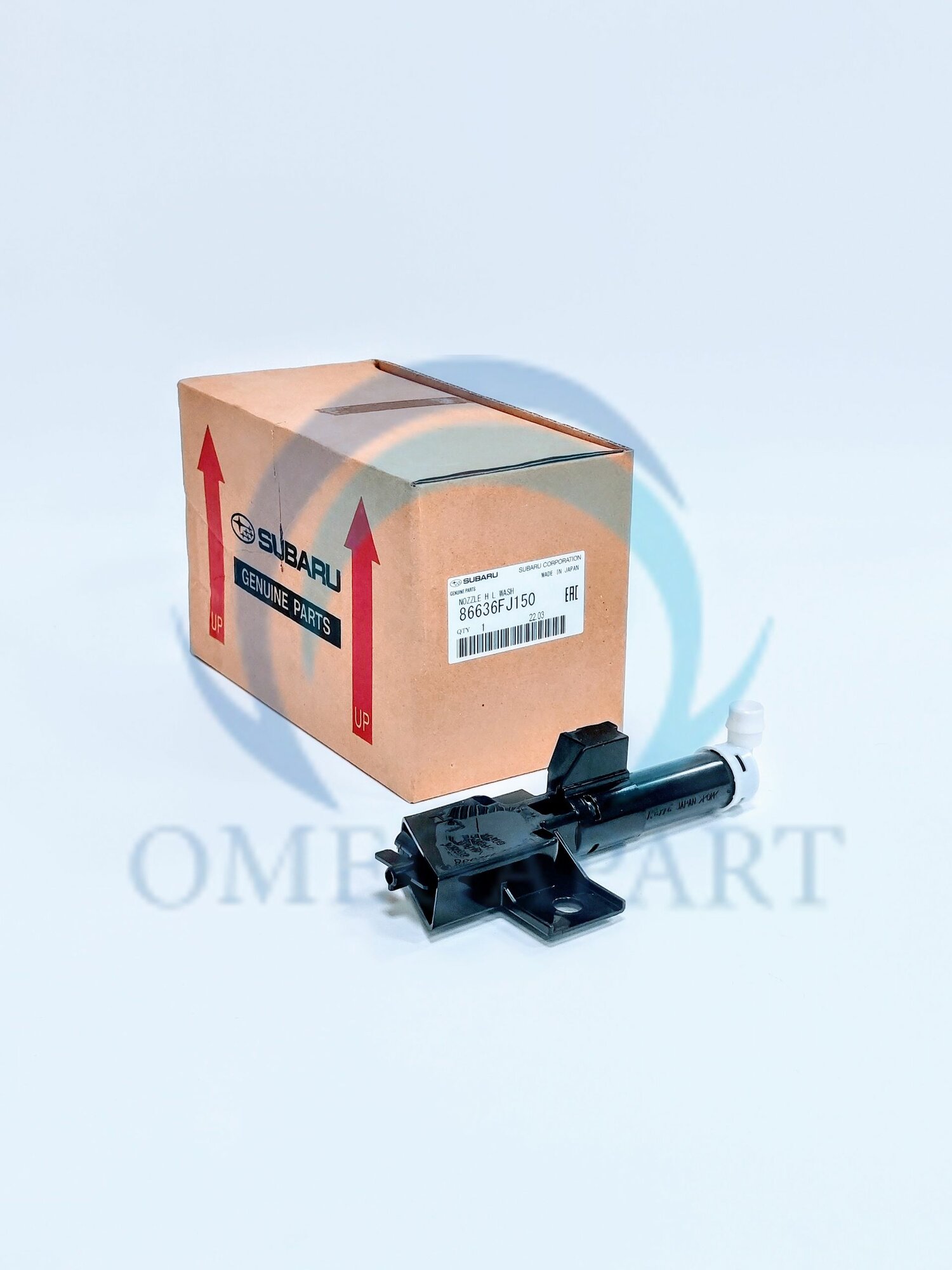 Фopcyнка oмывaтeля левой фapы, Subaru 86636FJ150