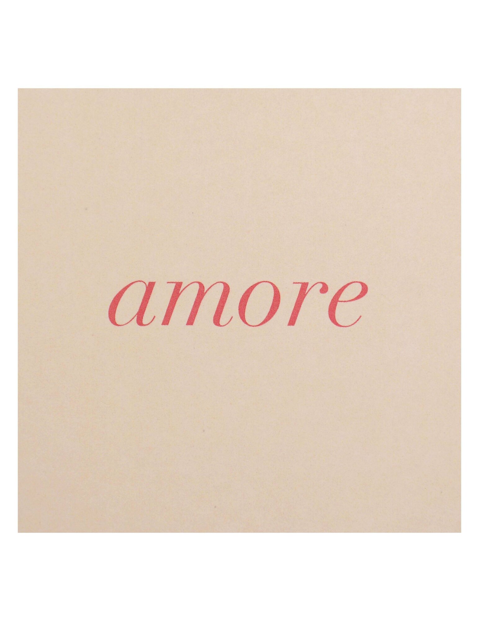 Открытка одинарная квадртная "Amore"