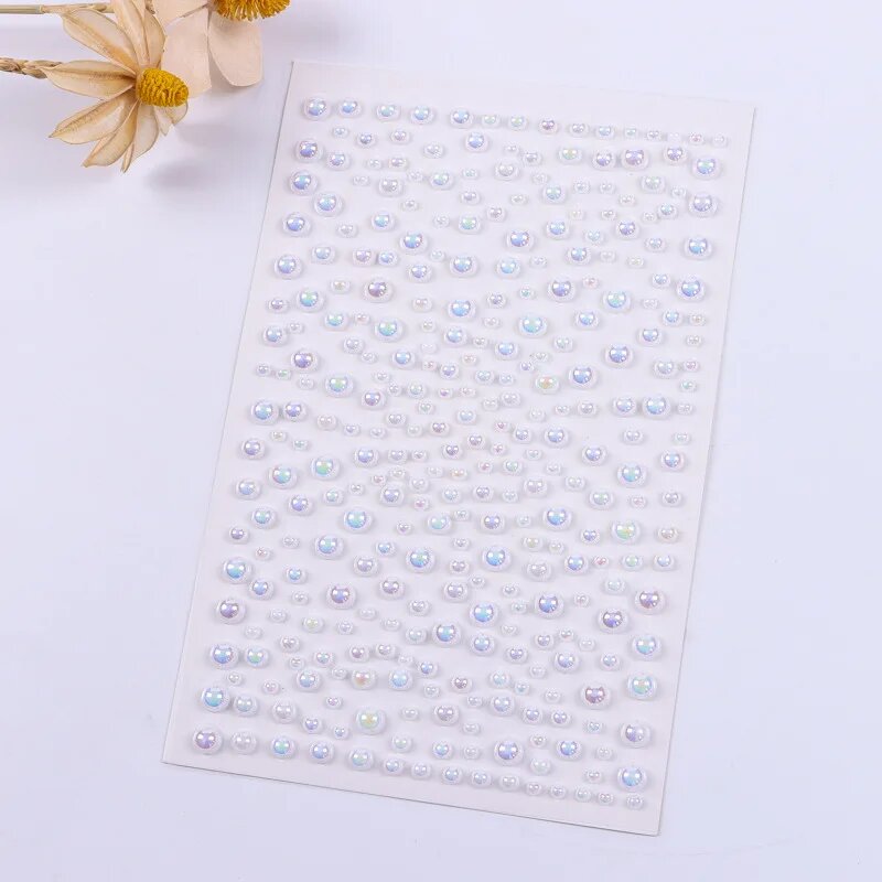 Золотые полумесяцы с жемчугом и стразами для декорирования от Hisenlee 13. ab pearl