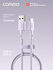 Кабель COMMO Range USB Type-A - USB Type-C, 1.2м, нейлон, Лавандо...