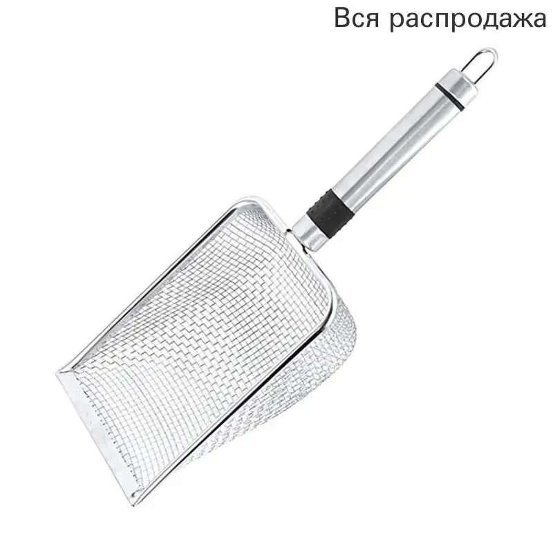 Совок для кошачьего туалета, Металлический совок из нержавеющей стали 28.7x11cm
