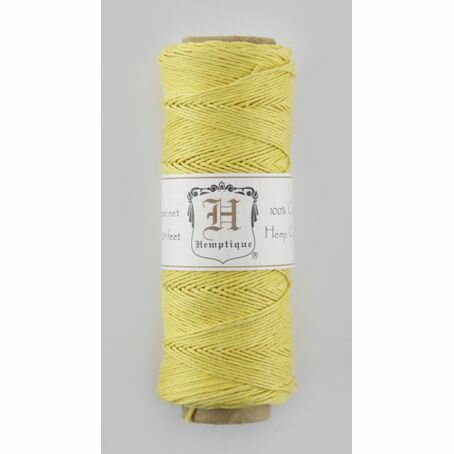 Шнур HEMPTIQUE Из пеньки на катушке №10 0,5 мм 62,5 м 25 г желтый