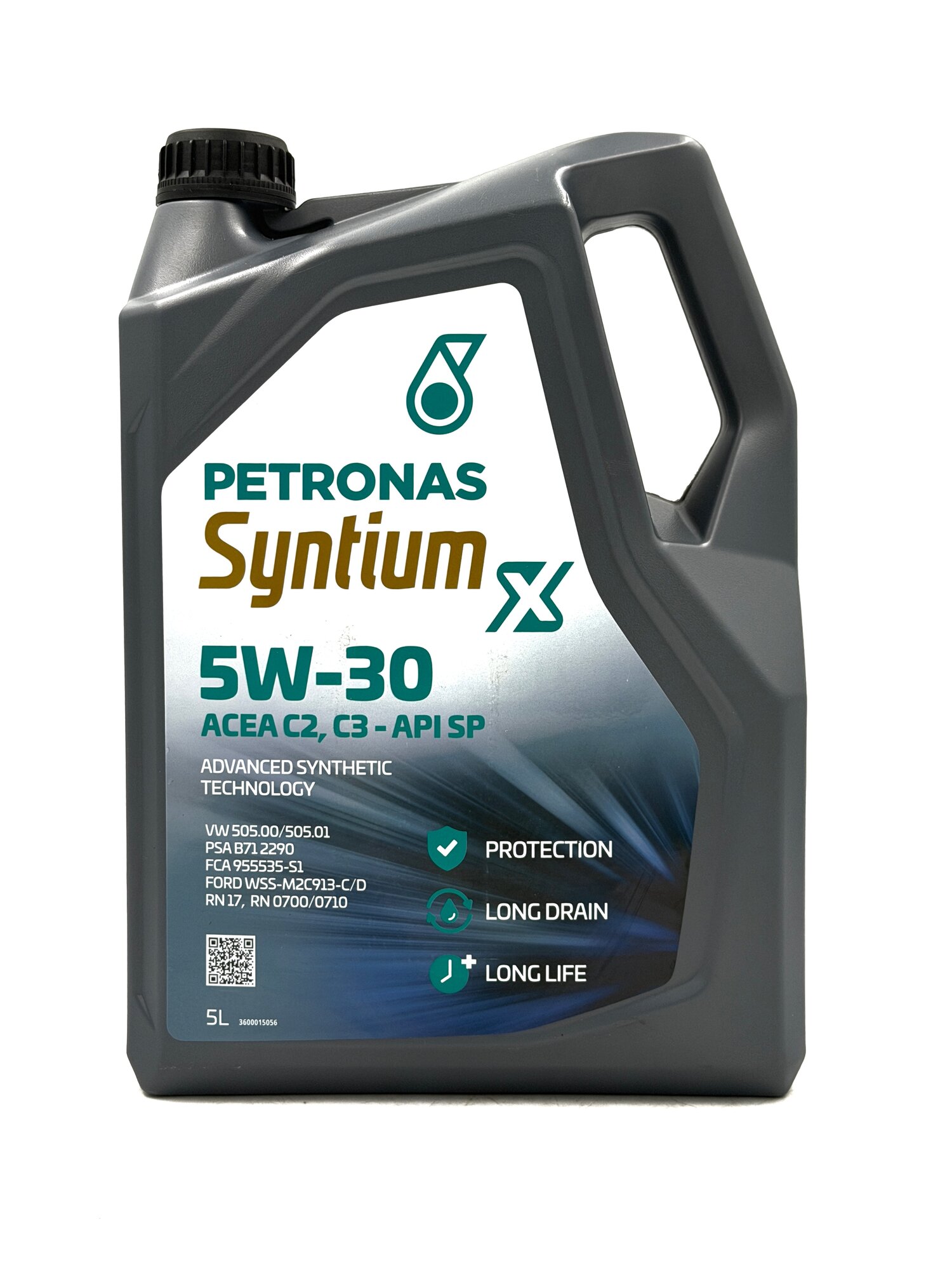 Масло моторное Petronas Syntium X 5W-30,5 литров, синтетическое