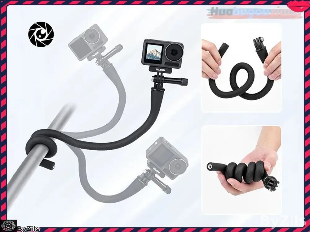 Гнущийся монопод Telesin Monkey Tail Mount — фото 1