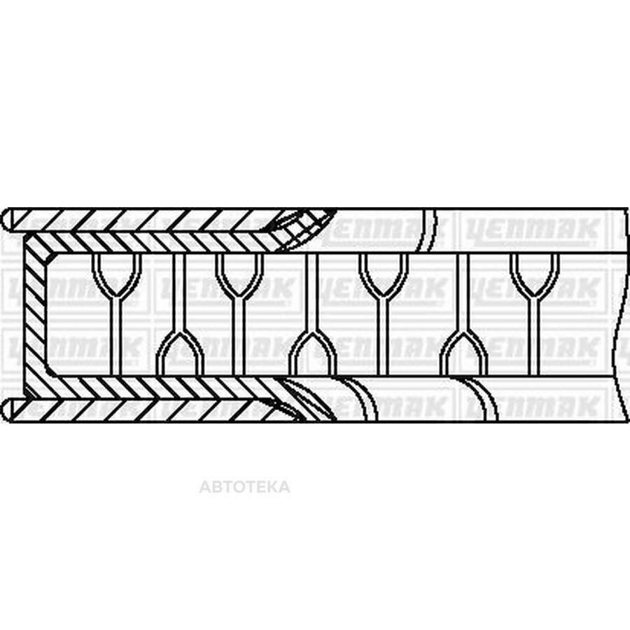 7760 mm. Кольца поршневые ком-т на ц YENMAK 9109230000