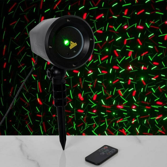Световой прибор Точки , IP65, пульт ДУ, свечение красное/зелёное, 12 В