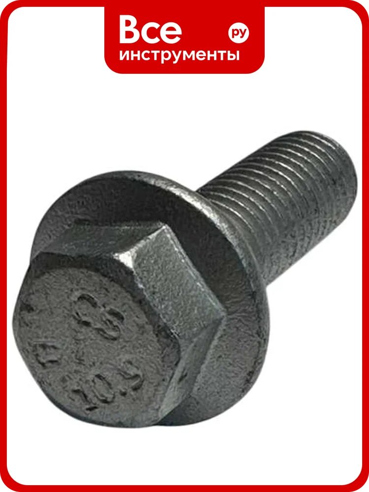 Болт с фланцем boltnn-ru DIN 6921 (EN 1665) М8x30 10.9 цинк-ламель серый 480 часов, без насечки, 25 шт. 4687206377783