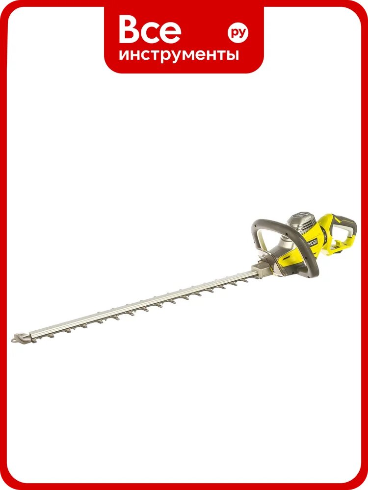 Электрический кусторез Ryobi RHT8165RL 5133003649, легко, с поворотной рукояткой и двусторонним ножом, бытовой класс