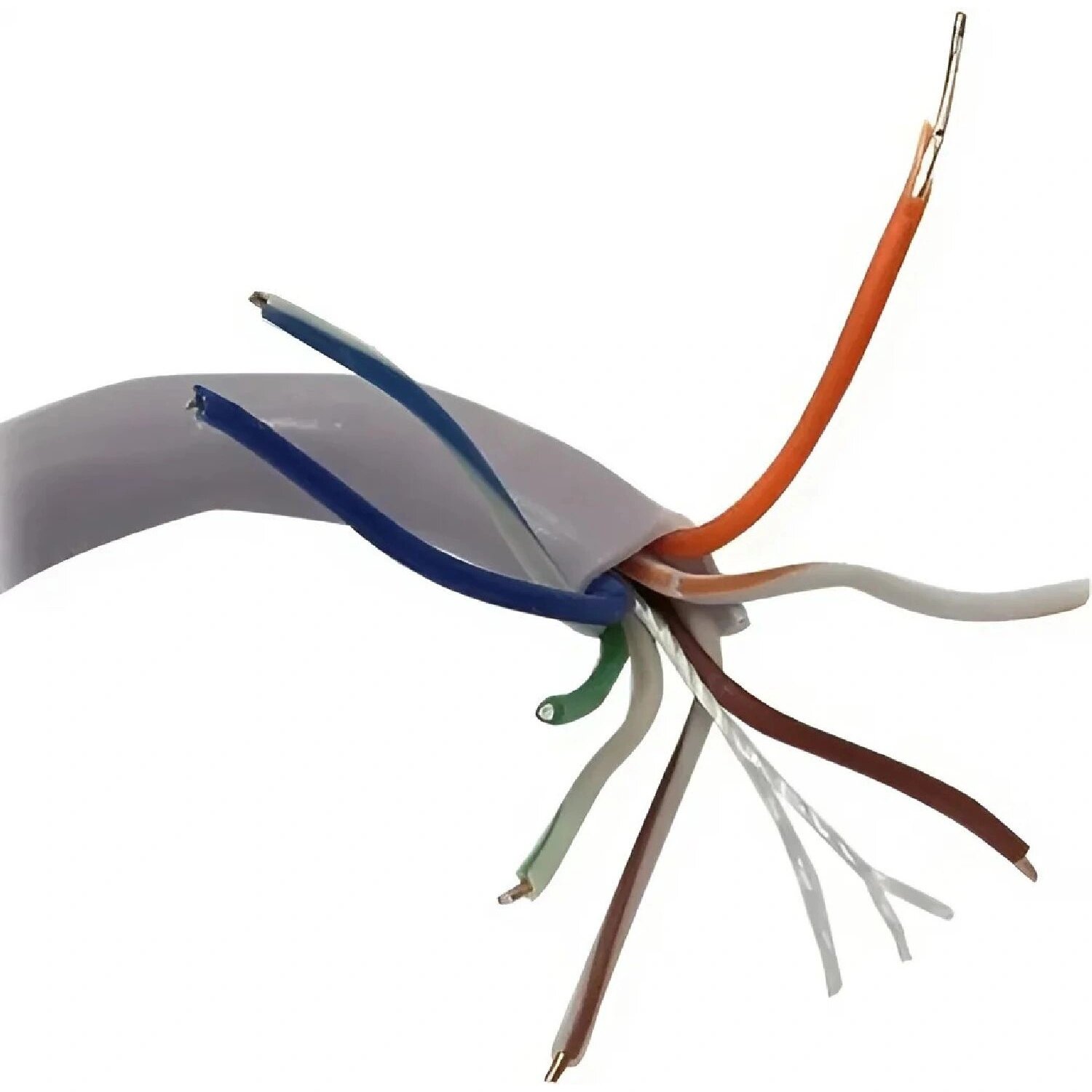 Кабель ExeGate UTP4-C5e-CCA-S25-IN-PVC-GY-305 UTP 4 пары кат.5e CCA, 0.45мм (25AWG), 305м, серый, PVC