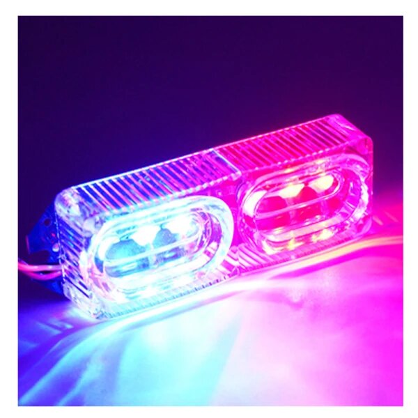 Мотоцикл поток RGB красочный ДХО светодиодный стробоскоп стоп-светильник 6 Blue and Red Brake