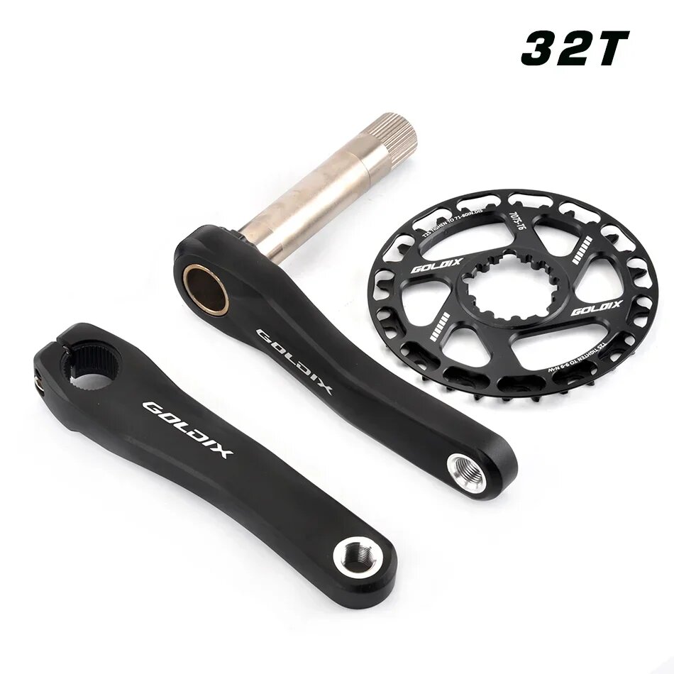 Шатуны GOLDIX 32T, 155mm, черные