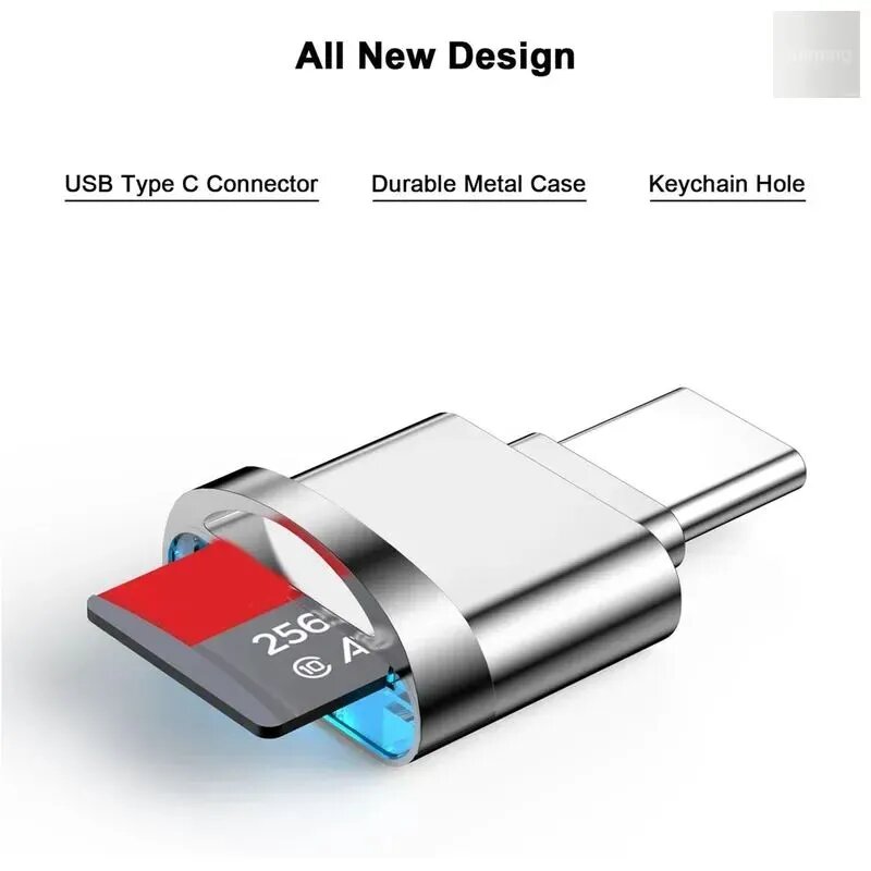 Адаптер для чтения карт Micro-SD, USB Type C - Micro-SD/TF адаптер для Type-C, B