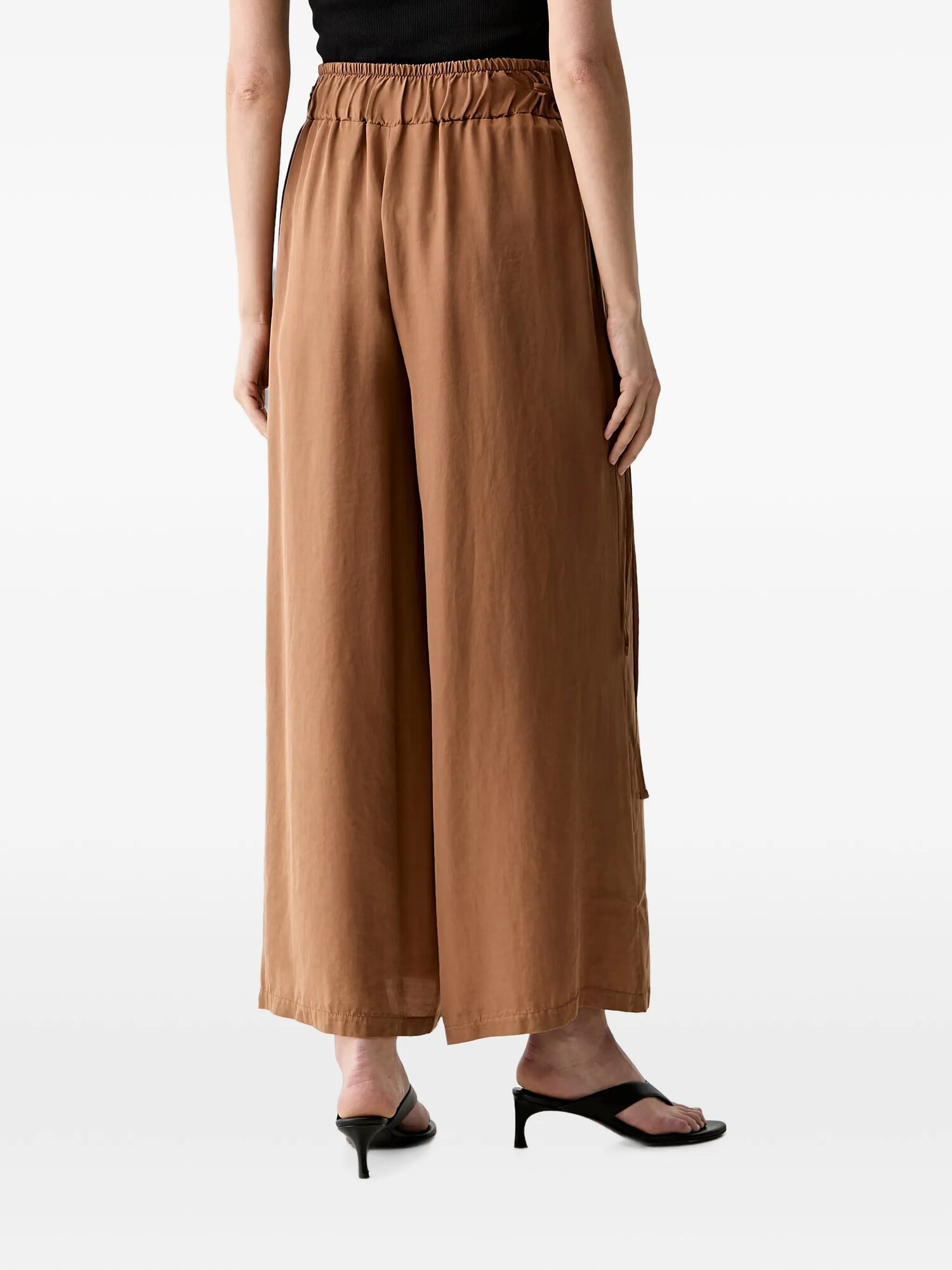 Брюки VICOLO Elasticated drawstring-waist palazzo pants, размер 46 — фото 1