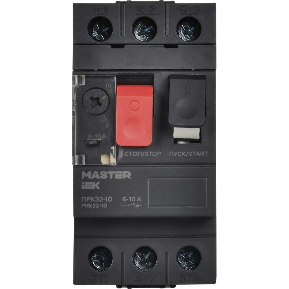 Автоматический выключатель защиты двигателя IEK ПРК 32-10 In10A Ir6-10A Ue 660В ИЭК DMS11-010