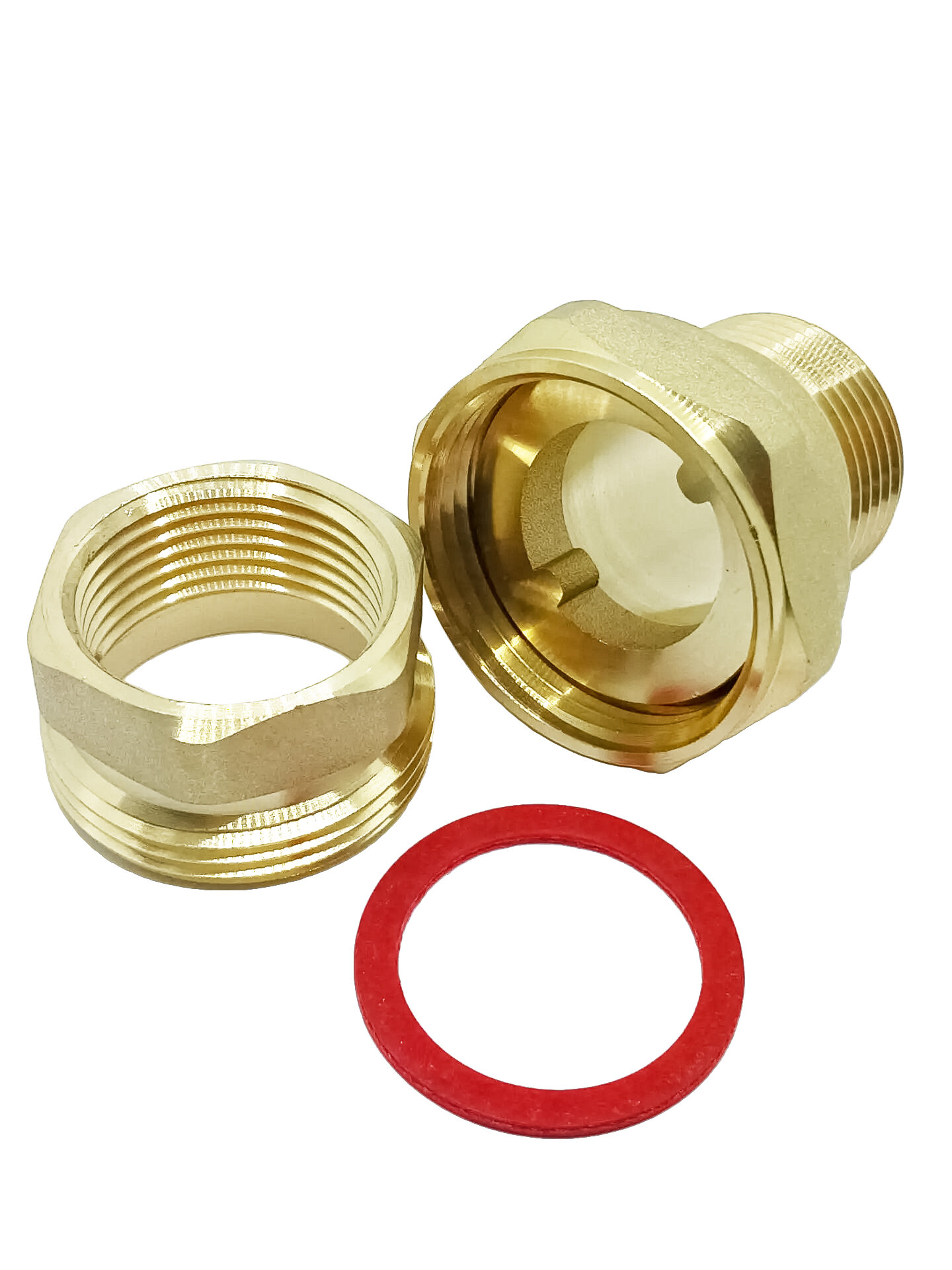 Муфта американка Vieir HJS55, латунь, 1 дюйм, с уплотнением, с наружной и внутренней резьбой