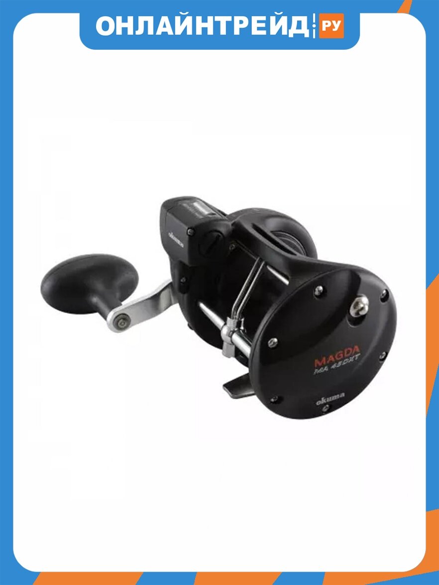 Катушка мультипликаторная Okuma Magda Pro 20DXT Metric Line Counter RH Trolling 5.1:1 (счетчик в метрах)