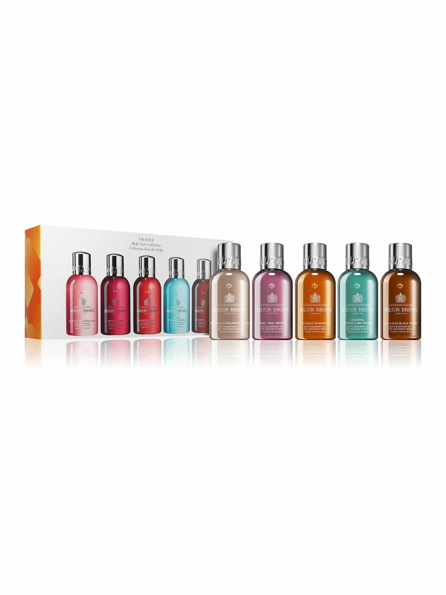 Средство для душа Molton Brown Travel Body Care Collection, для женщин, набор 5 шт. по 100 мл