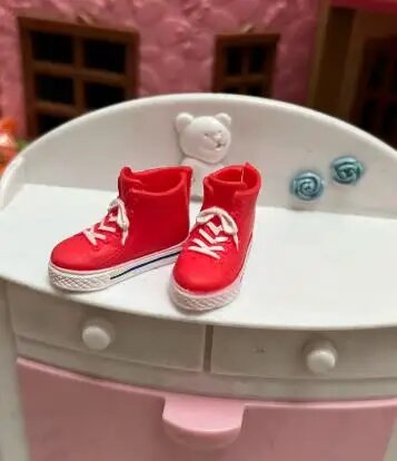 Пластиковые туфли для кукол Licca Momoko Blyth 1/6 Шоколад