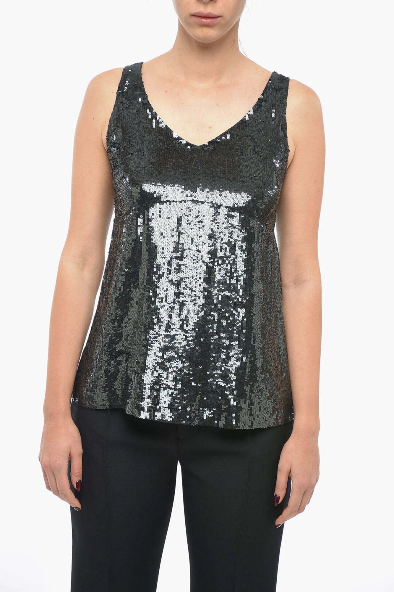 Топ Gentle sequin-embellished sleeveless tank top