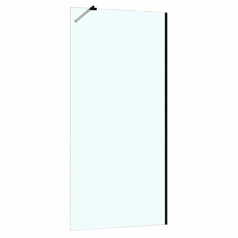 Душевое ограждение Azario Walk-in 120х195 AZ-251-120-MB-CL прозрачное стекло 8 мм, профиль черный матовый