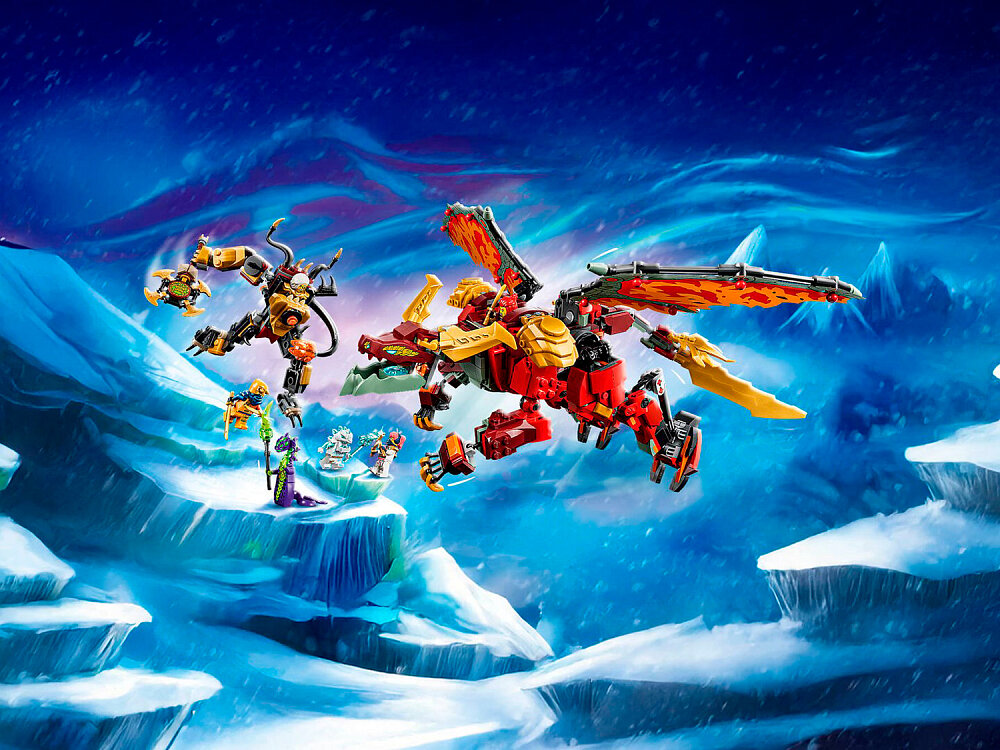 Конструктор LEGO Ninjago 71868 Конструктор Трансформирующийся механический дракон Вайлдфаер