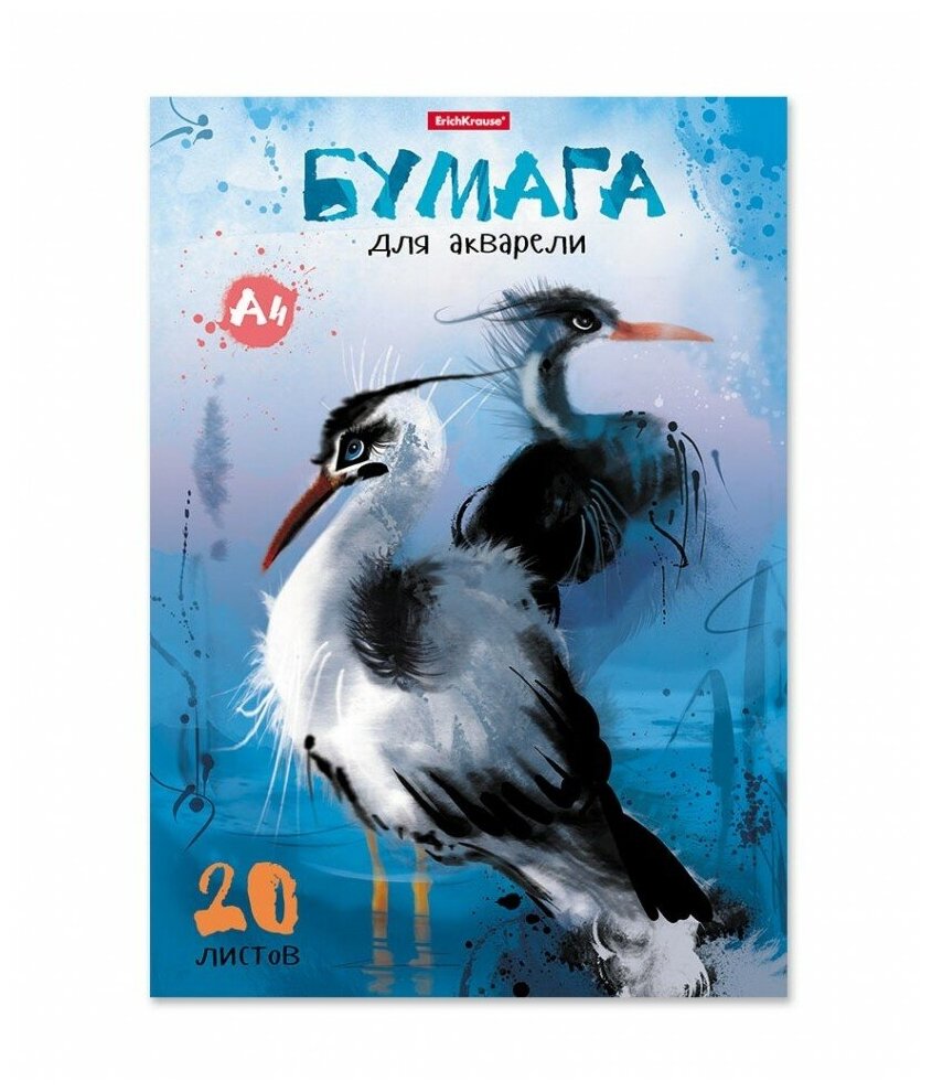 Альбом для рисования Erich Krause "Птицы жарких стран", 20 листов, А4
