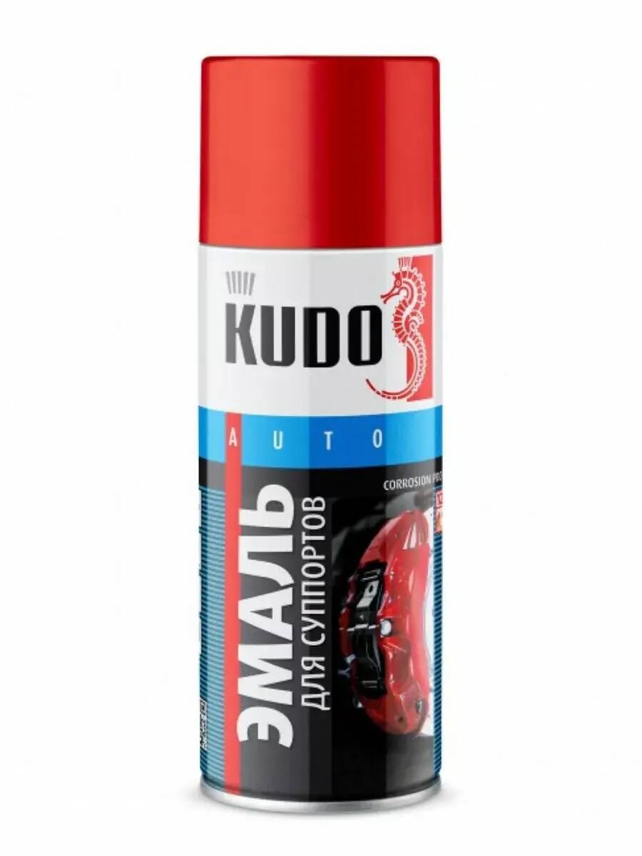 Эмаль для суппортов KUDO красная (520 мл) алкидная, аэрозоль