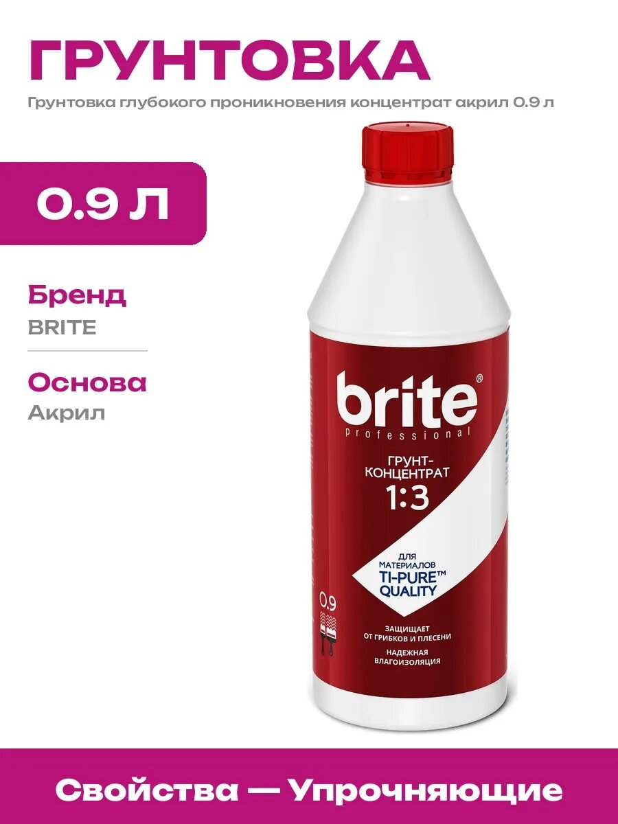 Грунтовка акриловая Professional 1 к 3 под плитку и краску