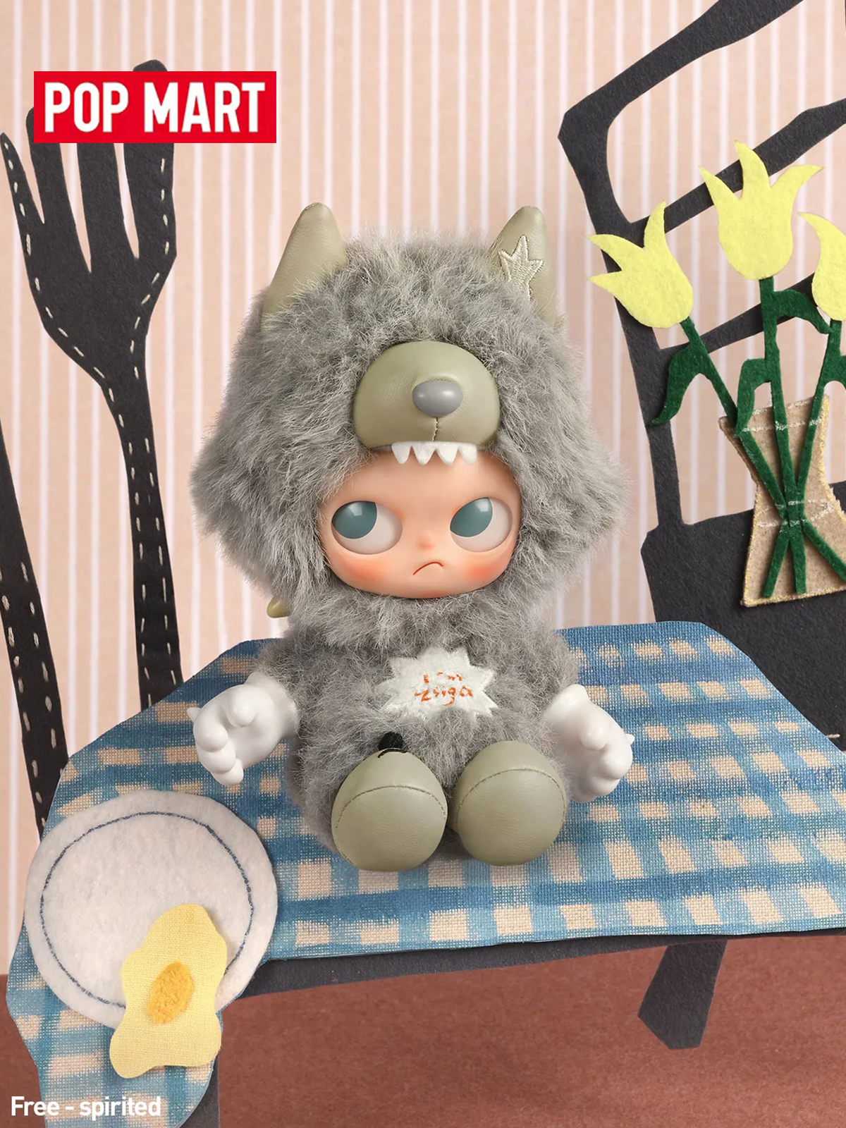 Коллекционная фигурка Слепая коробка ZSIGA I'm Zsiga Series-Vinyl Plush Pendant-Free spirited