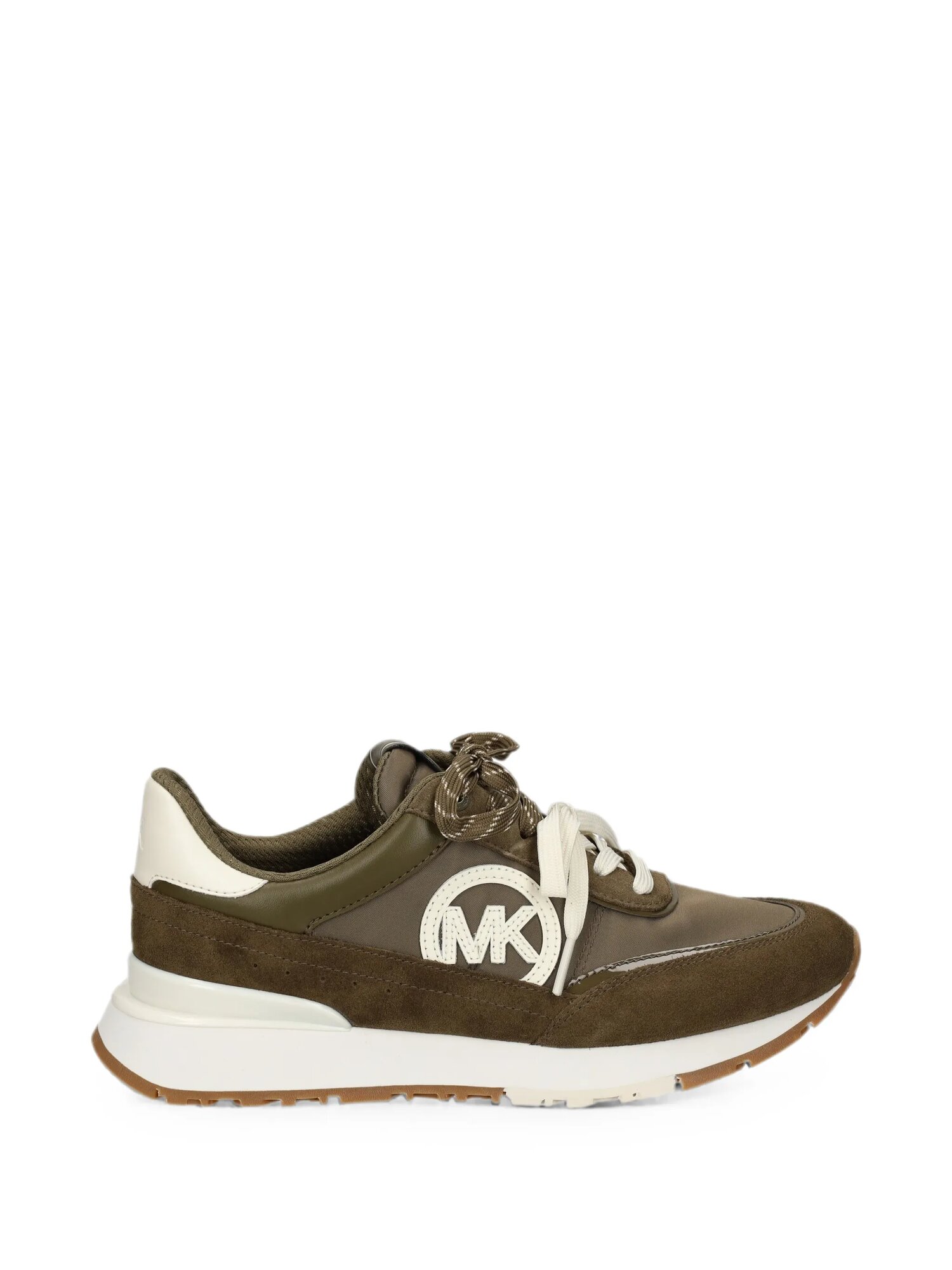Кроссовки Panelled logo-patch sneakers