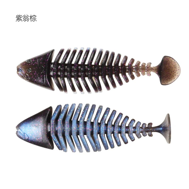 Bone Knot Fish T Tail Плавающая приманка 2.6г 10г 2.6g 6cm-6pcs, 4