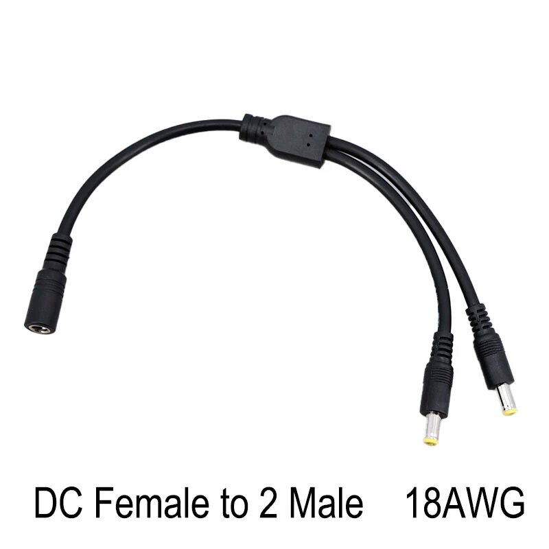 Кабель DC Female to 2 Male 18AWG, 40 см