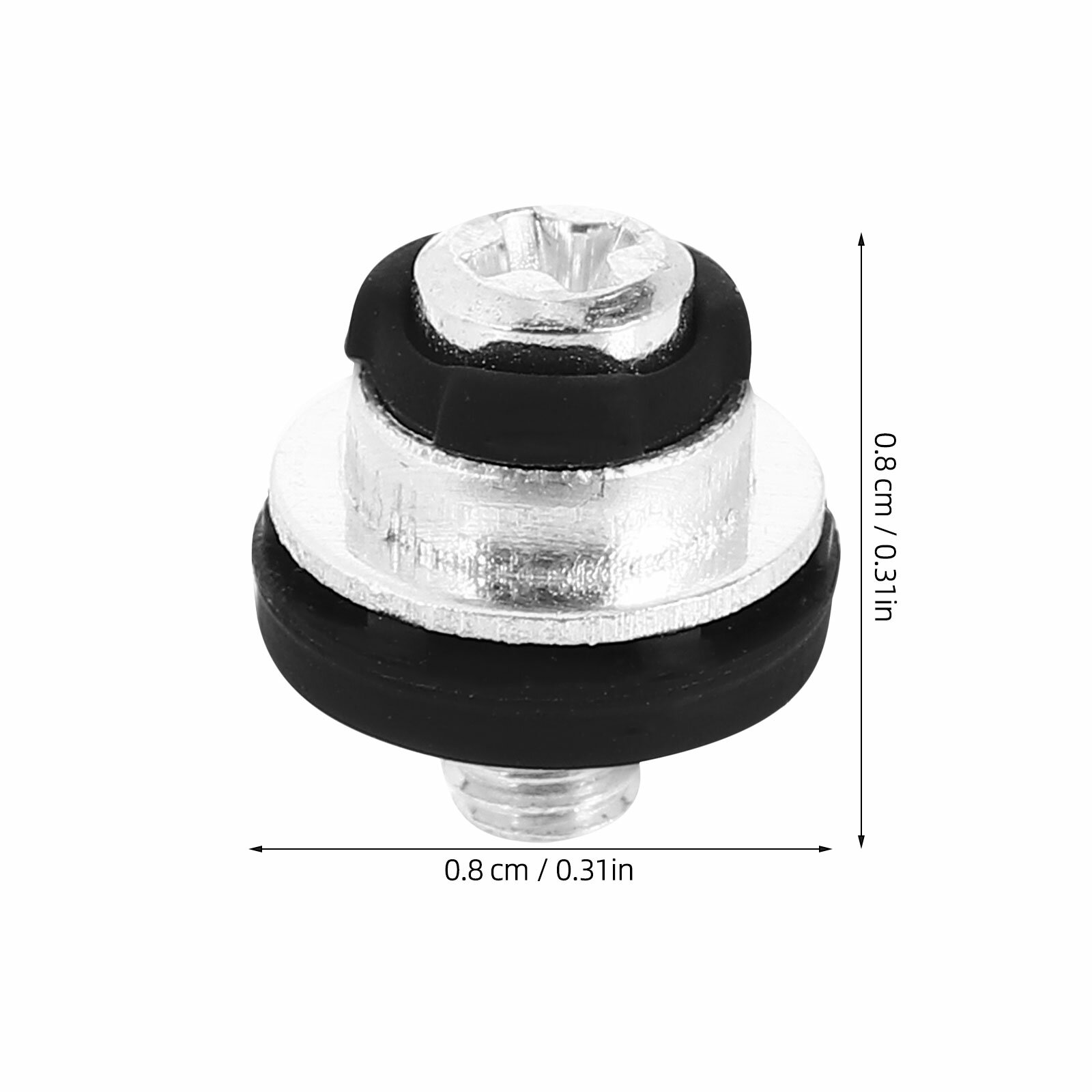 Винты Для Компьютерного Монтажа 10Шт Черного Цвета Размером 0.80X0.80X0.80Cm