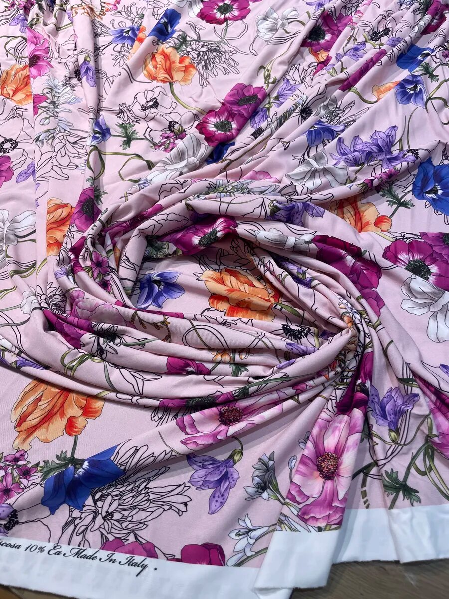 Шёлк ткань для шитья Gucci вискоза 1,4x1,5 Италия