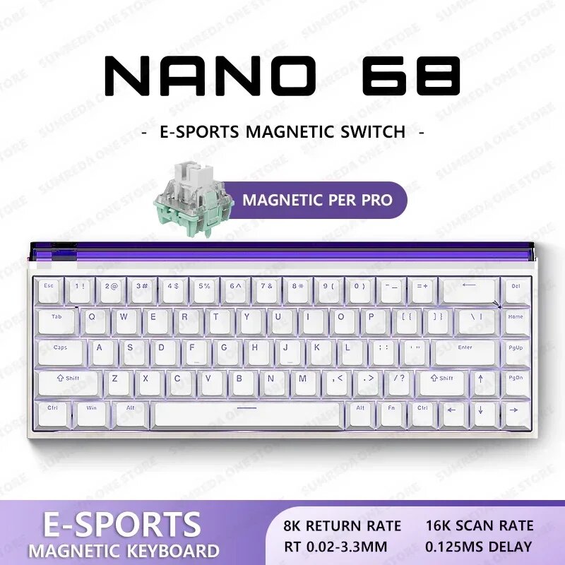 Madlions NANO68 PRO механическая клавиатура белая