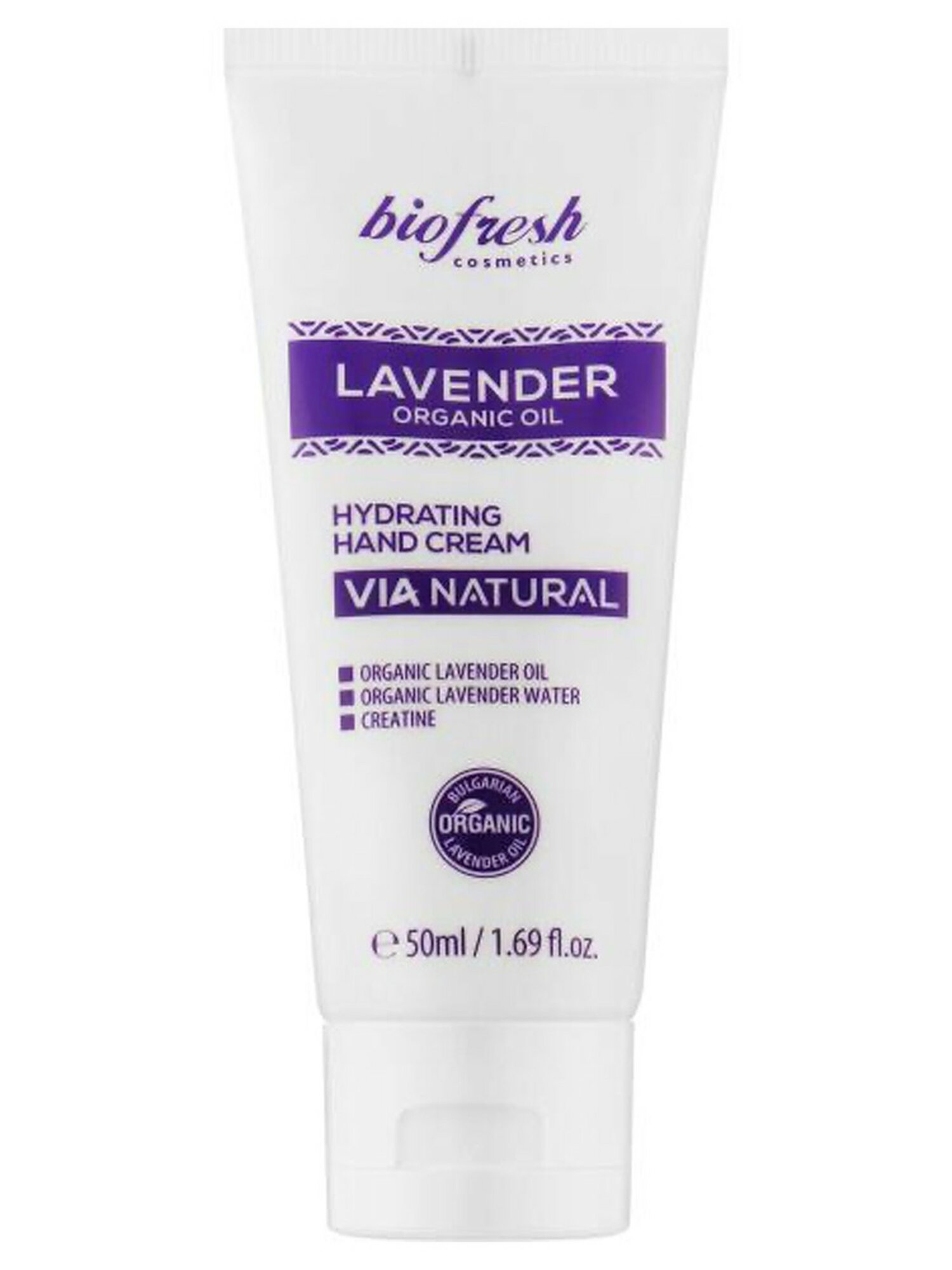 BIOFRESH LAVENDER ORGANIC OIL крем для РУК увлажняющий 50МЛ — Крем для рук 50 мл, туба в уп.