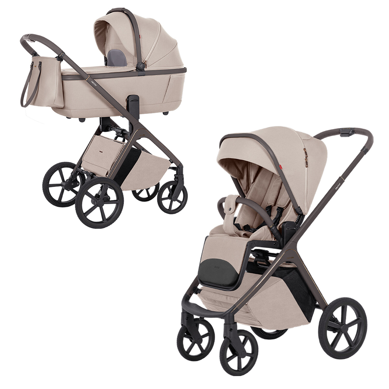 Детская коляска 2в1 Carrello Vector, цвет Angora Beige LE (Бежевый), артикул производителя CRL-6552