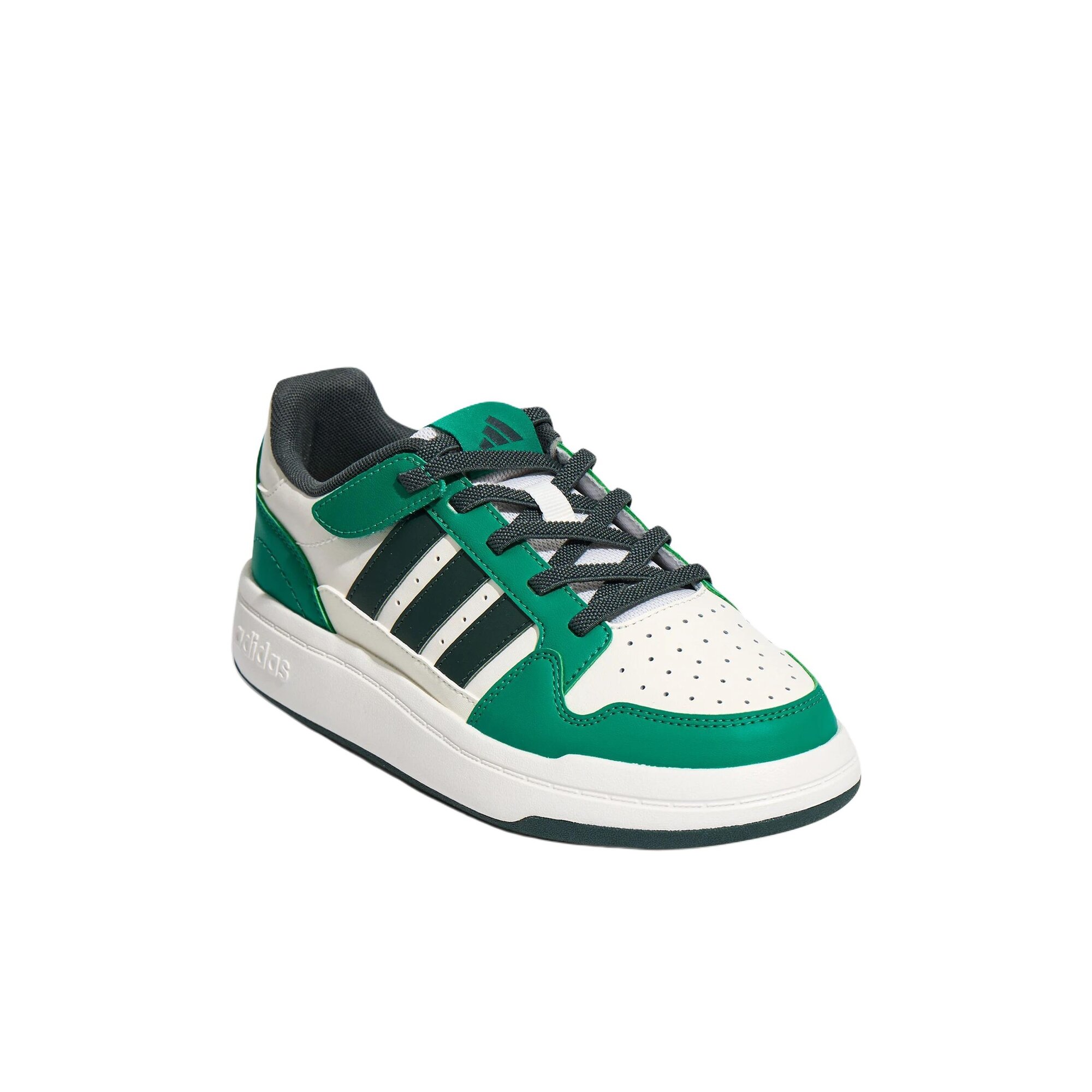 Кеды adidas, размер EU 39 стопа (24CM), белый-зеленый — фото 1
