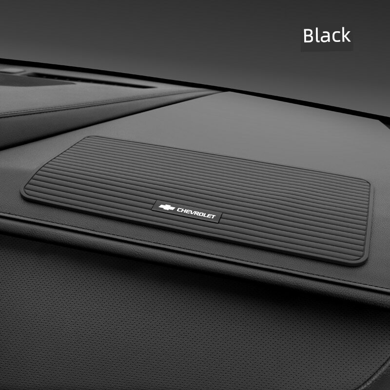 Премиум антипробуксовочный коврик для приборной панели автомобиля Chevrolet — черный