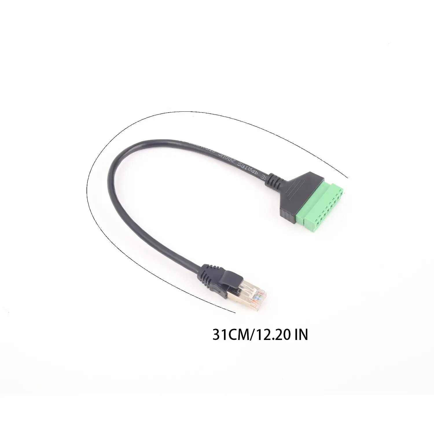 Кабель-удлинитель Ethernet BAPPSUS 31 см RJ45 на винтовой разъем 8-pin