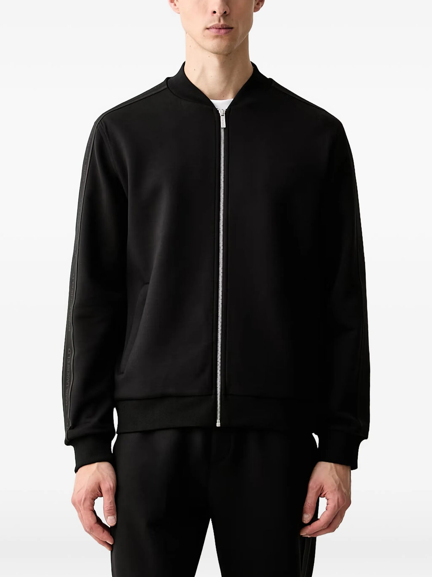 Кардиган Logo-tape zip-up cardigan