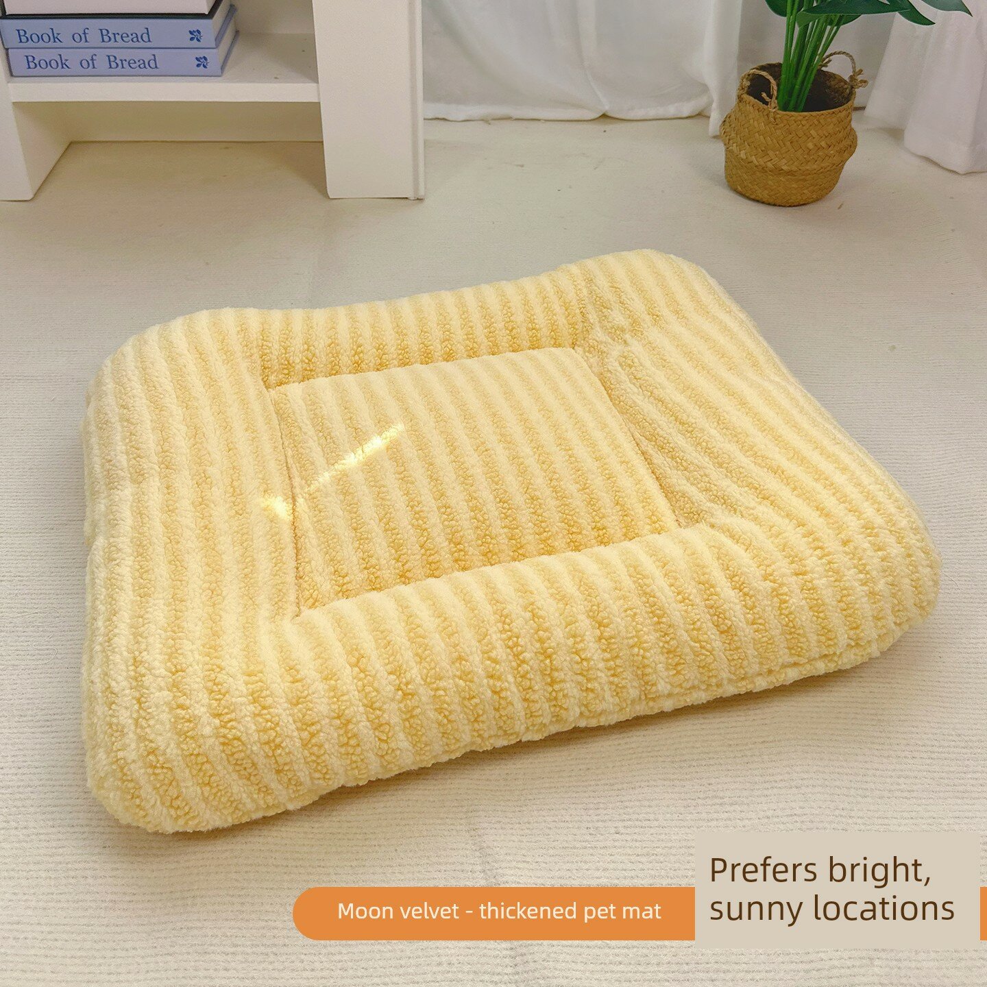 Мат для кошек и собак из лунного вельвета, теплый утолщенный, размер XS 40x30см, подходит для питомцев до 3 фунтов