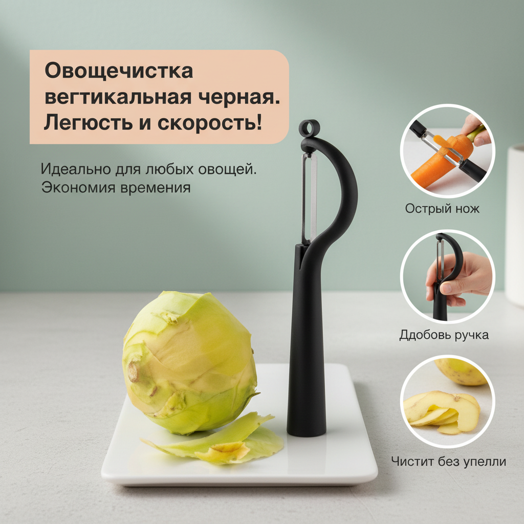 Овощечистка Tupperware вертикальная компактная для дома