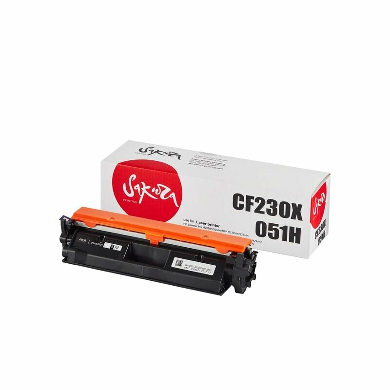 Картридж CF230X/051H для HP LaserJet M227sdn, M227fdn, M227fdw, Canon MF264dw, MF269dw Sakura