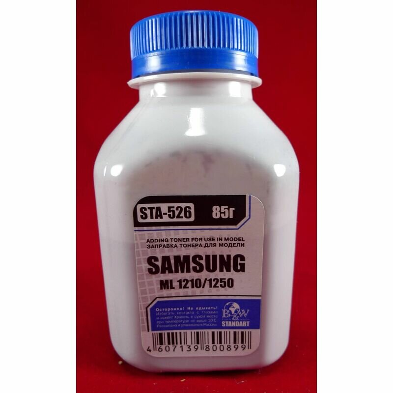 Тонер SAMSUNG ML-1210/1250/4500 Black&White Standart фас. Россия 85 г