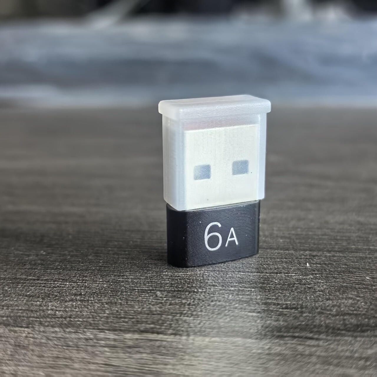 Переходник Type-C на USB с пылезащитной крышкой, металлический корпус, цвет чёрный, 1 шт.