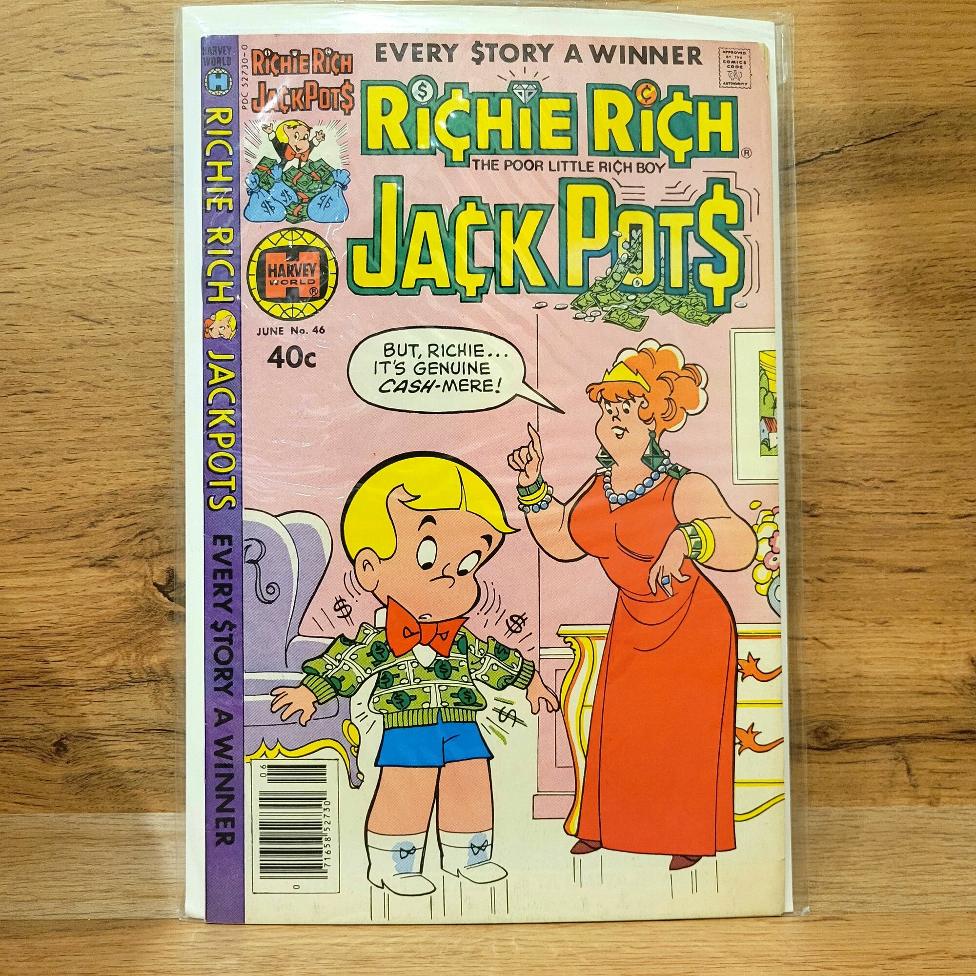 Раритетный Комикс Richie Rich Jack Pots #46. 1975 Год. Комикс (сингл) на английском языке