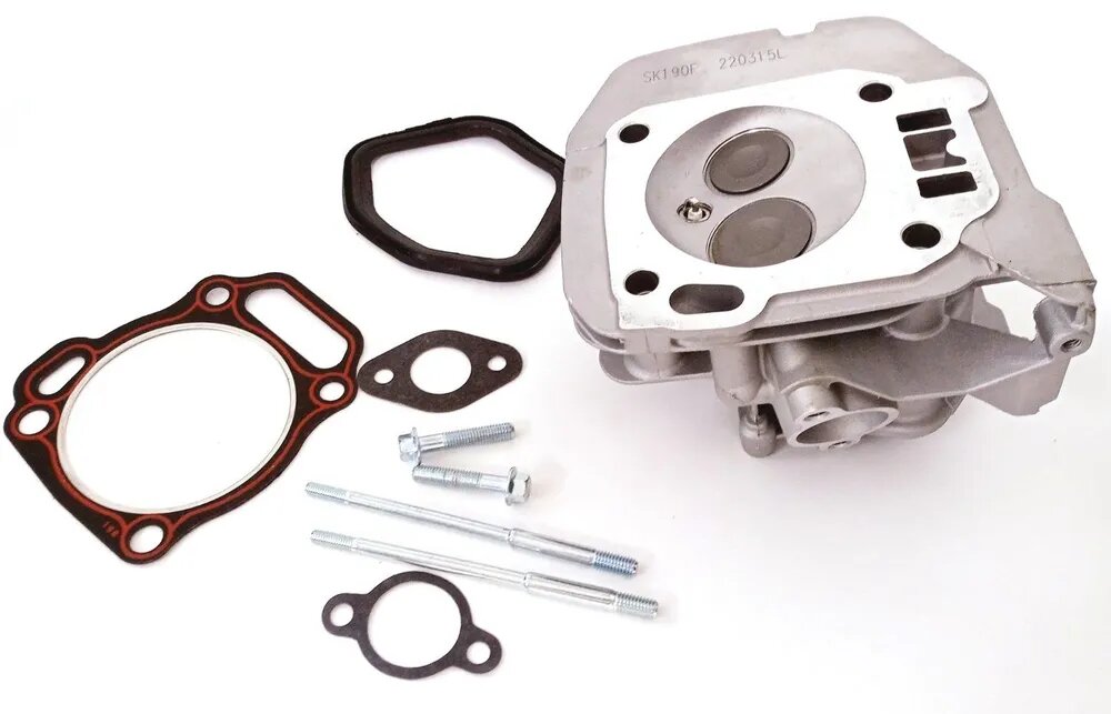 Головка блока цилиндра для двигателя Honda GX390-GX420 Lifan 188F-190F, Champion G390, G420 для мотоблока / снегоуборщика / генератора, виброплиты и пр. мощностью 11-17 л. с.